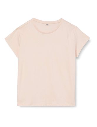 Build Your Brand Damen Box Tee - Locker geschnittenes T-Shirt im kastigen Schnitt, aus Single Jersey, perfekt f&uuml;r Streetstyle & Veredelung, Pink, L