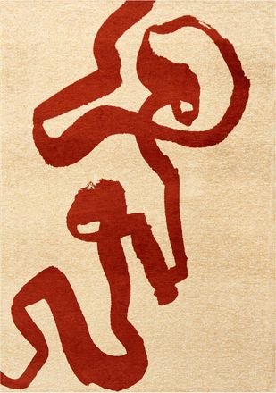 Louis De Poortere Louis De Poortere Teppich Craft Ribbon rot