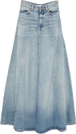 Icon Denim Los Angeles Ausgestellter Maxirock - Blau