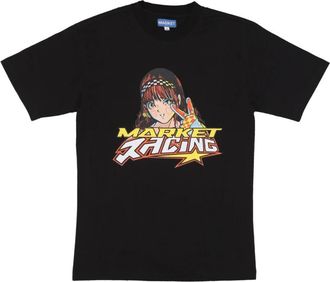 Market Sonntag Tee Schwarz Kurzarm T-Shirt - - Tops - Herren - Schwarzk - M