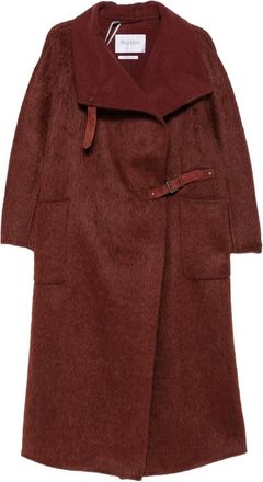 Max Mara Buckle-fastening High-neck Coat