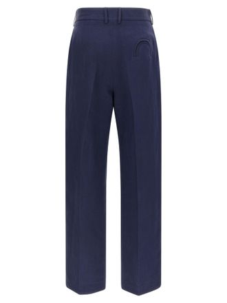 Blaz&eacute; Milano Womens Blue Linen Casual Pants
