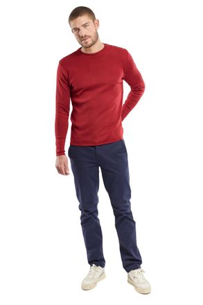 Armor Lux Herren Pull Marin Goulenez Homme Pullover, Rot (Q99 Piment Q99), Small