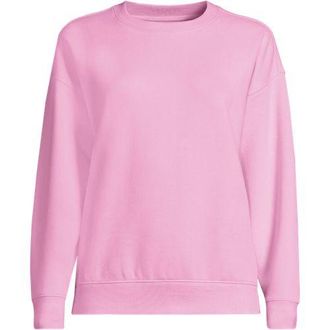 Lands End Sweatshirt SERIOUS SWEATS, Damen, Gr&ouml;&szlig;e:32-34 regular, Pink, Elasthan/Baumwoll-Mischung/Polyester-Mischung, by Lands End