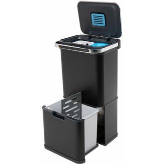 SVITA Sensor-M&uuml;lleimer 60L Selbstreinigungsfunktion und Aktivkohle-Filter Schwarz - Svita