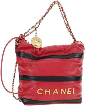Chanel Sac bandouli&egrave;re vintage doccasion - Femme - Pre-owned - Rouge - Taille: ONE Size