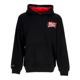 Mitchell & Ness Premium Fleece Vintage Logo Hoodie Allen Iverson Phi76e - - Sport - Herren - Schwarzk - M