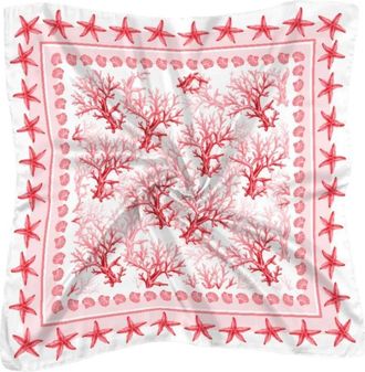 MC2 Saint Barth unisex, Accessoires, Multicolore, Taille: ONE Size Kitana Silk Coral Reef 0141