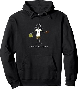 Whyitsme Design Lustiger Fu&szlig;ballspieler f&uuml;r Damen Pullover Hoodie