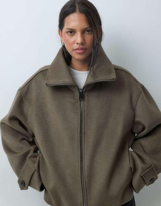 Mango Veste courte - Marron