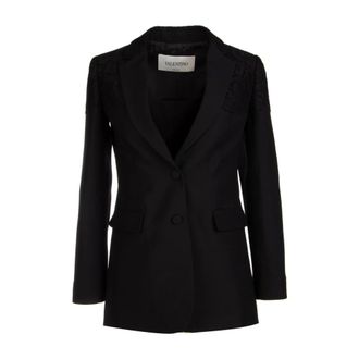 Valentino Garavani Femme, Vestes, Noir, Taille: 36 FR Giacca