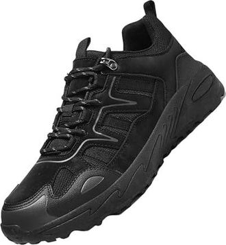 Generic Baskets de marche pour homme - Chaussures de course &agrave; pied plat - Antid&eacute;rapantes - Chaussures d&eacute;contract&eacute;es - Chaussures de randonn&eacute;e respirantes - So