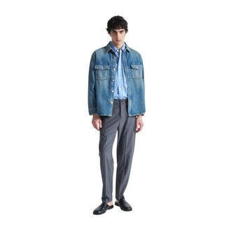 Mauro Grifoni Homme, Chemises, Bleu, Taille: M Chemise en jean