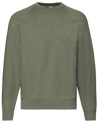 Fruit Of The Loom Herren, Sweatshirt, Raglan Sweatshirt XXL,Classic Olive