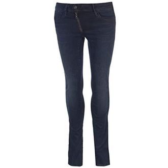 G-Star RAW Lynn Zip Mid Waist Skinny Jeans, Bleu (DK Aged 7204-89), 26W / 32L Femme