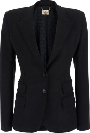 Elisabetta Franchi Femme, Vestes, Noir, Taille: 40 FR Vestes