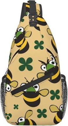 Generic Big Eyed Bee Sac &agrave; bandouli&egrave;re de voyage pour homme Sac &agrave; dos de randonn&eacute;e