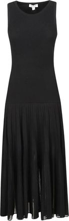Alaia Robe en maille transparente pliss&eacute;e - Femme - Robes - Noir - Taille: 38 FR