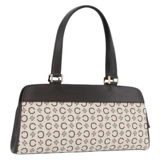 Celine Pre-owned Vintage Macadam Canvas Hand Bag - - Pre-owned - Damen - Wei&szlig; - ONE SIZE