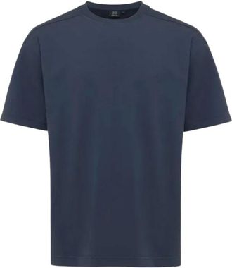 Genti Homme, Tops, Bleu, Taille: XL T-shirt en coton coupe d&eacute;contract&eacute;e