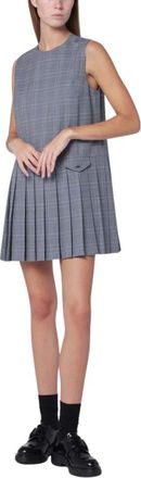 Maison Kitsun&eacute; Femme, Robes, Gris, Taille: 36 FR Mini Robe Pliss&eacute;e