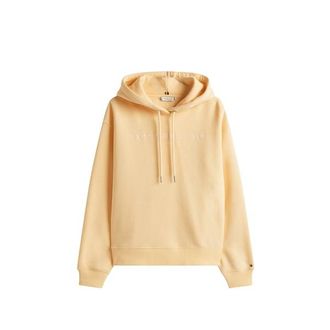 Tommy Hilfiger Kapuzenpullover aus Baumwollmischung in Beige