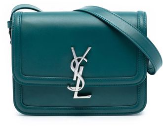 Saint Laurent Hobo Bags - Small Calfskin Solferino Satchel In Box - Gr. unisize - in Blau - f&uuml;r Damen