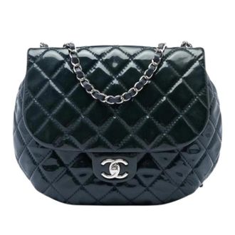 Chanel Pre-owned Vintage Quilted Patent Crossbody - - Pre-owned - Damen - Gr&uuml;n - ONE SIZE