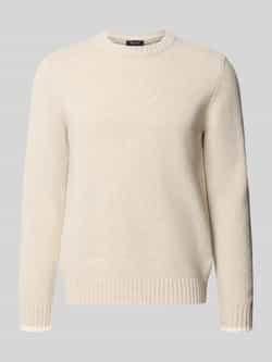 Maerz Strickpullover aus Schurwolle mit Rundhalsausschnitt