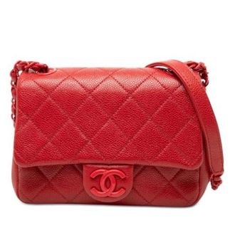 Chanel Pre-owned Quilted Flap Crossbody Bag - - Pre-owned - Damen - Rot - ONE SIZE