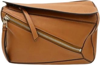 Loewe Sac Banane Puzzle en Cuir Pre-owned - Femme - Pre-owned - Brun - Taille: ONE Size