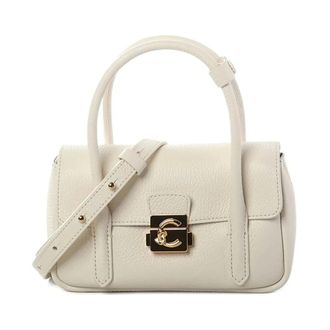 Coccinelle Femme, Sacs, Blanc, Taille: ONE Size Mini Sac Grained