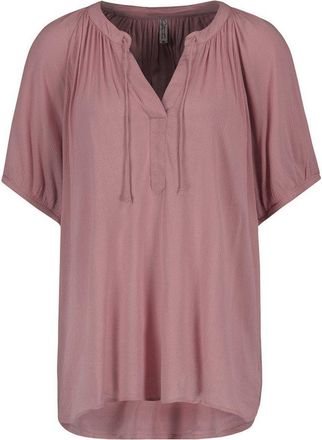 Eight2Nine Blusenshirt Elegantes Oberteil mit V-Ausschnitt und Knopfleiste Crinkle Crèpe Shirt