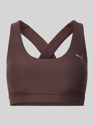 Puma Slim Fit Sportbh mit Logo-Print Modell Cloudspun