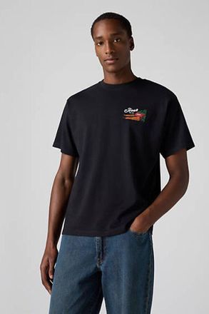 Levi's Vintage Fit Graphic Tee - Homme - Noir / Fresh Veggie + Veggie Box In Black - XL