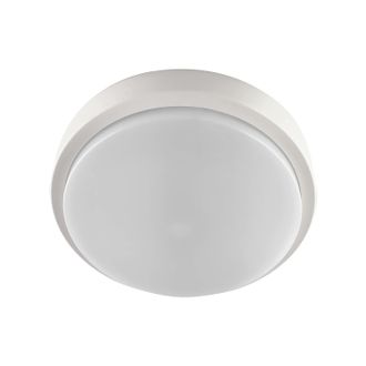 Müller-Licht LED Feuchtraumleuchte Pictor - ideal geeignet für Flur- und Kellerräume zur Wand- und Deckenmontage: IP54 - Rund - Kunststoff - 8 W - Weiß, 20300537