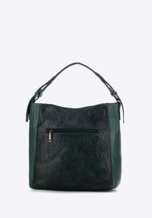 Wittchen Damenhandtasche, &Ouml;ko-Ledertasche mit Nieten, gr&uuml;n