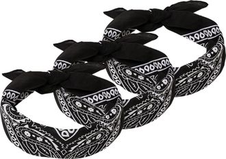 Urban Classics Unisex Bandana Bandana 3-Pack Black one Size