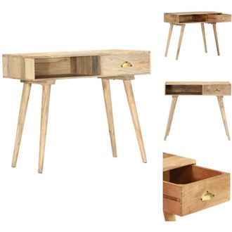 vidaXL Konsolentisch 90x45x75 cm Massivholz Mango - Holztisch - Konsolentisch - Flurtisch - Sideboard - Wohnzimmerstil
