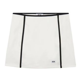 GCDS Gcds, Femme, Jupes, Blanc, Taille: 38 FR Minijupe