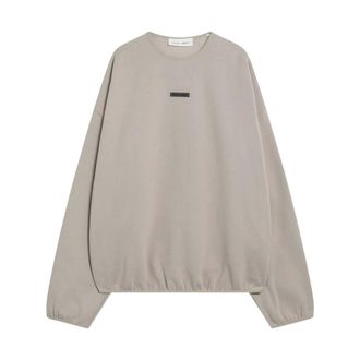 Fear of God Homme, Sweatshirts et sweats &agrave; capuche, Gris, Taille: M Felpa Girocollo