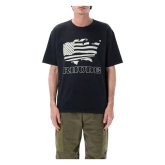 Rhude Banner Tee - - Tops - Herren - Schwarzk - XL