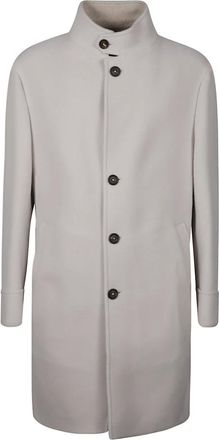 Eleventy Homme, Manteaux, Beige, Taille: XL Manteau en laine et cachemire