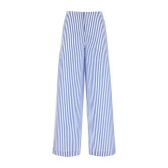 Philosophy di Lorenzo Serafini Bestickte Popeline-Hose - - Trousers - Damen - Blau - S