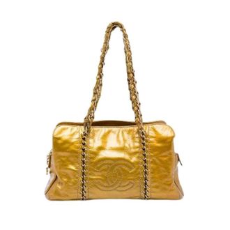 Chanel Pre-owned Patent Leather Tote - - Pre-owned - Damen - Gelb - ONE SIZE