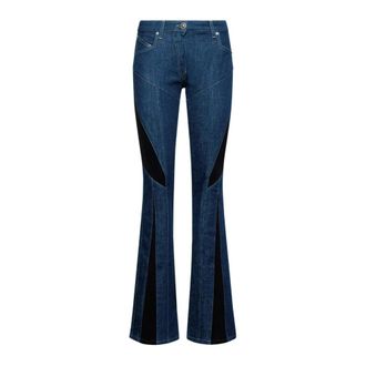 John Richmond Ausgestellte Hose mit Eins&auml;tzen - - Jeans - Damen - Blau - W26