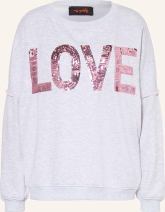 Miss Goodlife Miss Goodlife Sweatshirt Mit Pailletten grau