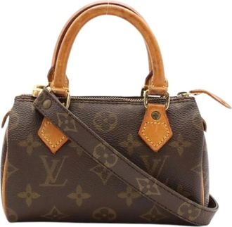 Louis Vuitton Pre-owned Mini Speedy - Femme - Pre-owned - Brun - Taille: ONE Size