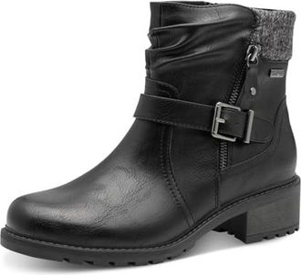 Jana Femme Damen Boot Flat Tex + Vegan Botte Tendance, Noir, 41 EU