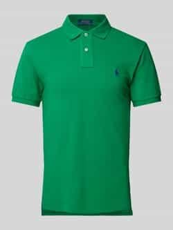 Polo Ralph Lauren Slim Fit Poloshirt mit Label-Stitching